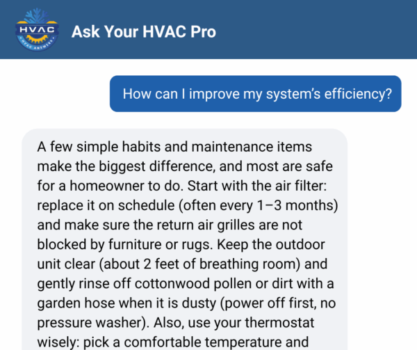 AI HVAC Assistant for HVAC Questions | Ask Your HVAC Pro